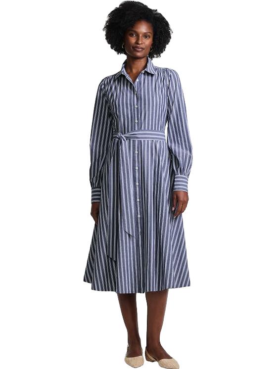 LANDS' END petite poplin perfect shirt dress
